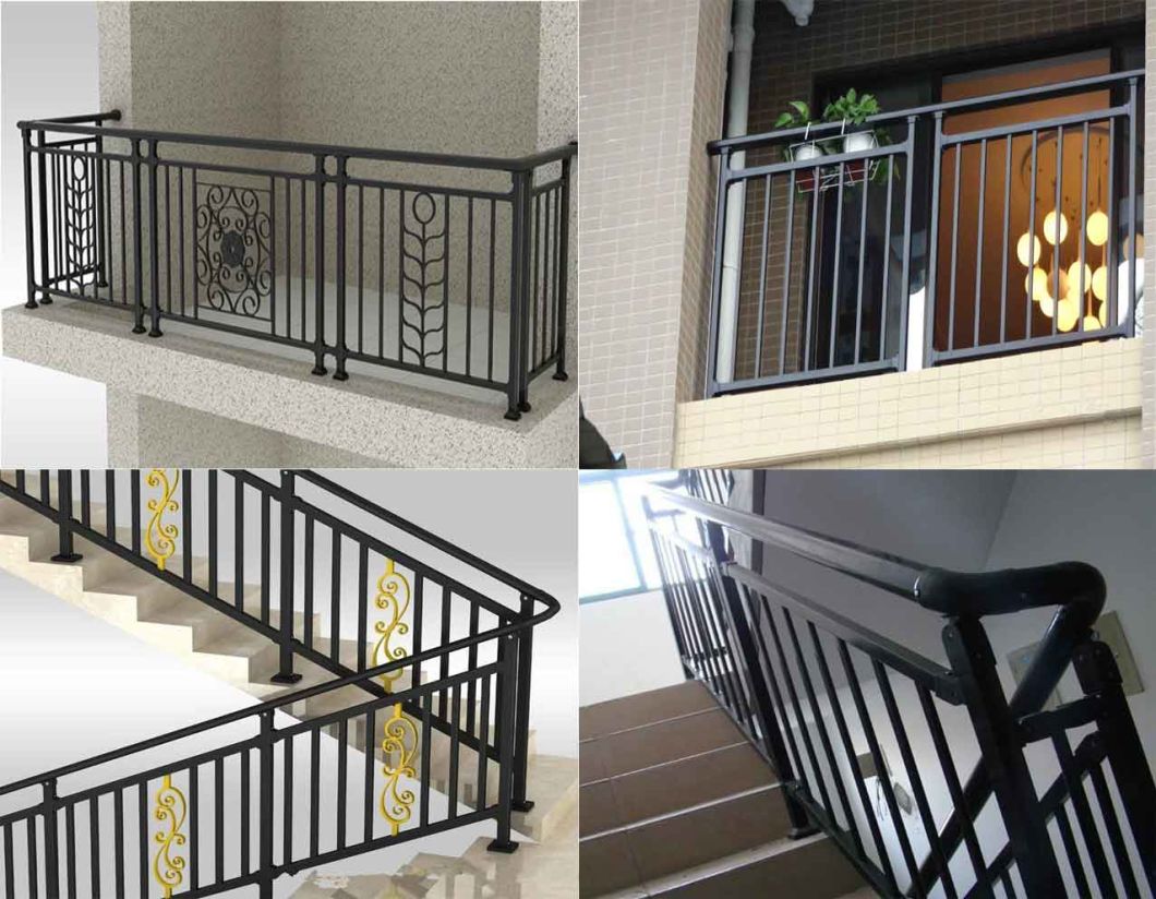 Decorative Vintage Wrought Iron Stairs Railing